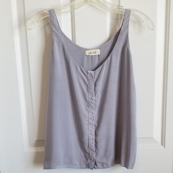 Bella Dahl | Tops | Bella Dahl Light Blue Sleeveless Tank | Poshmark
